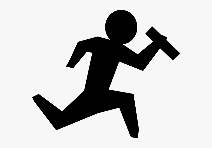 Man Running With Object Svg Clip Arts - Stick Figure Running Png ...