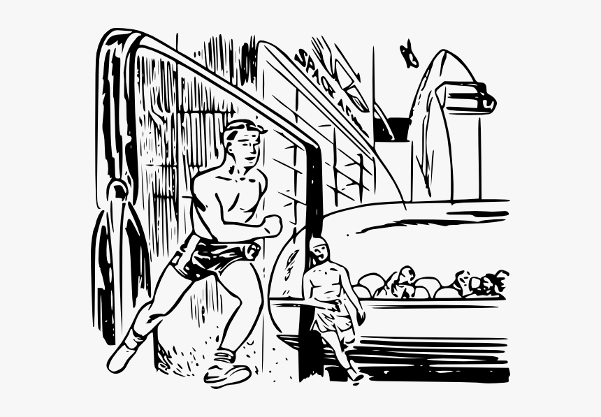 Space Man Running Svg Clip Arts - Runner Clip Art, HD Png Download ...