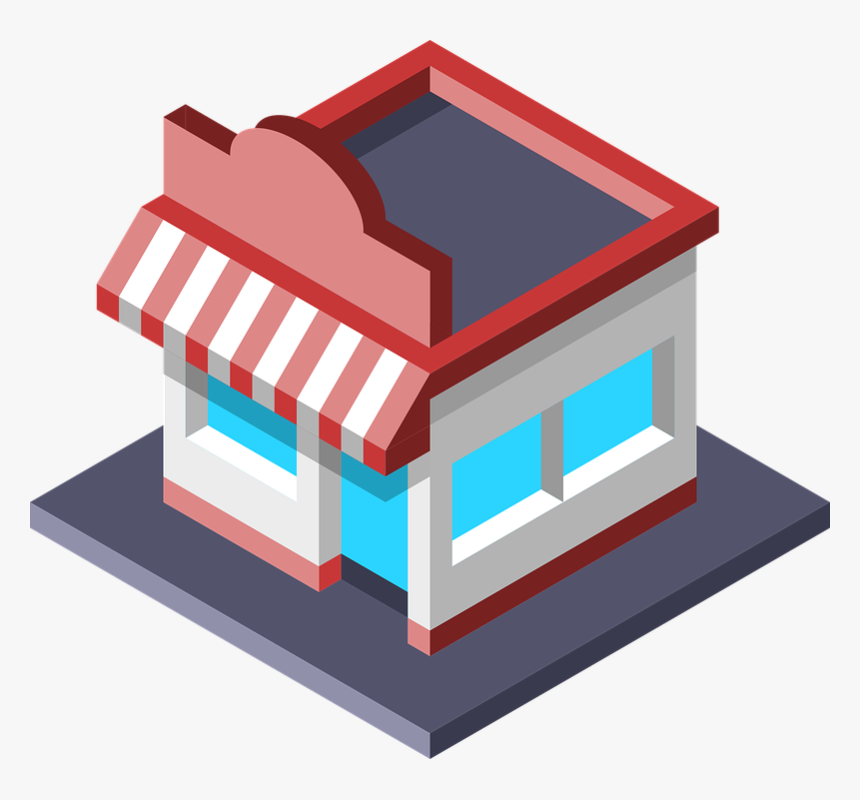 Shop, Isometric, Design, 3d, Vector Free - Shop Isometric, HD Png ...