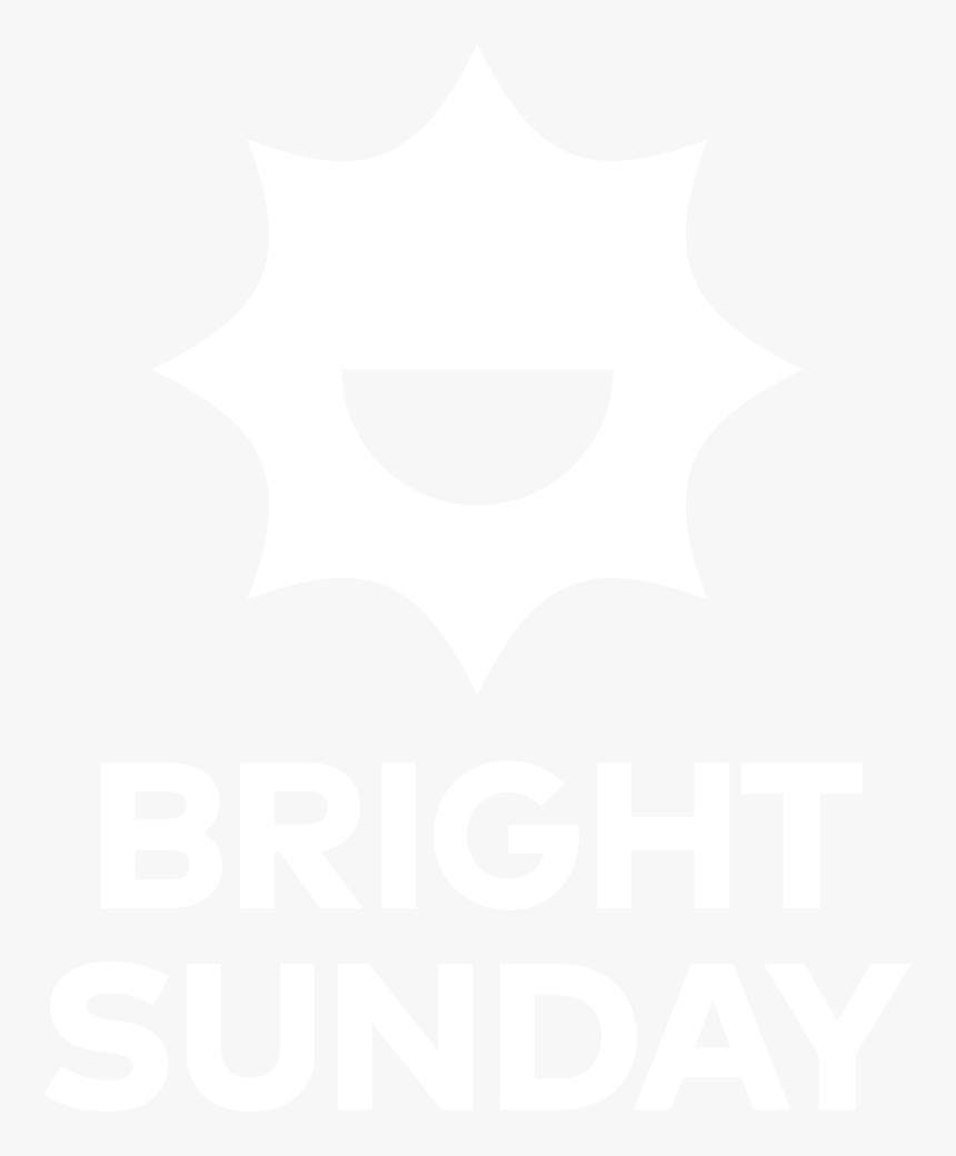 Bright Sunday, Logo, White - Poster, HD Png Download , Transparent Png ...