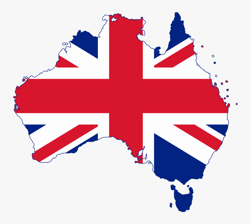 Flag Map Of Australia, HD Png Download , Transparent Png Image - PNGitem