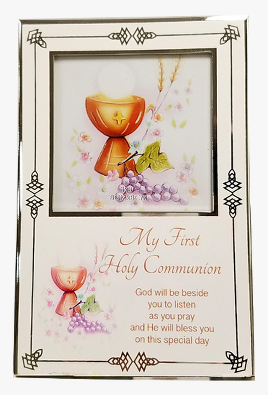 My First Holy Communion Frame With Saying - Picture Frame, HD Png ...