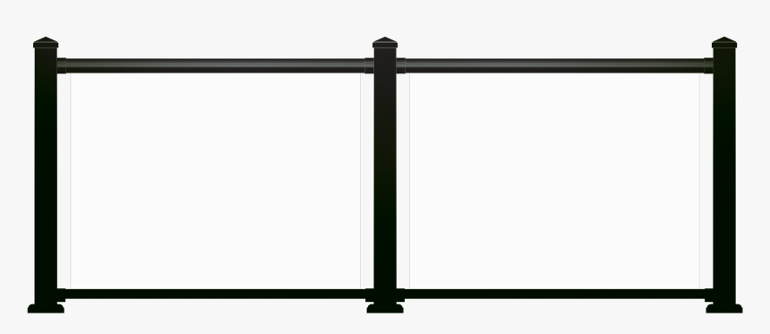 Glass Panel Black Handrail, HD Png Download , Transparent Png Image ...