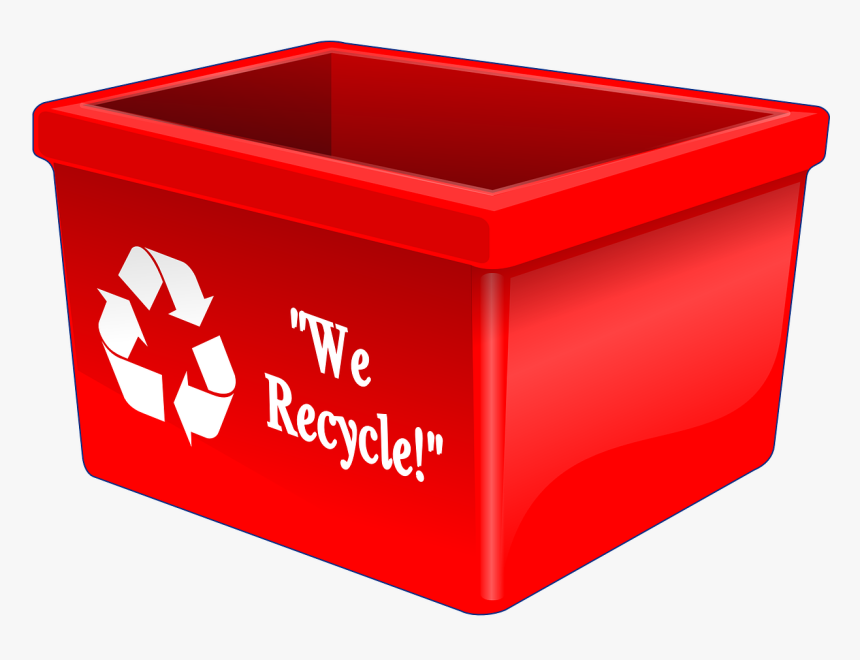 Recycling Bin, Sign, Empty, Symbol, Waste, Clean - Red Recycling Bin ...