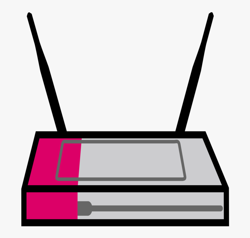 Wireless Router,line,technology - Router Clipart, HD Png Download ...