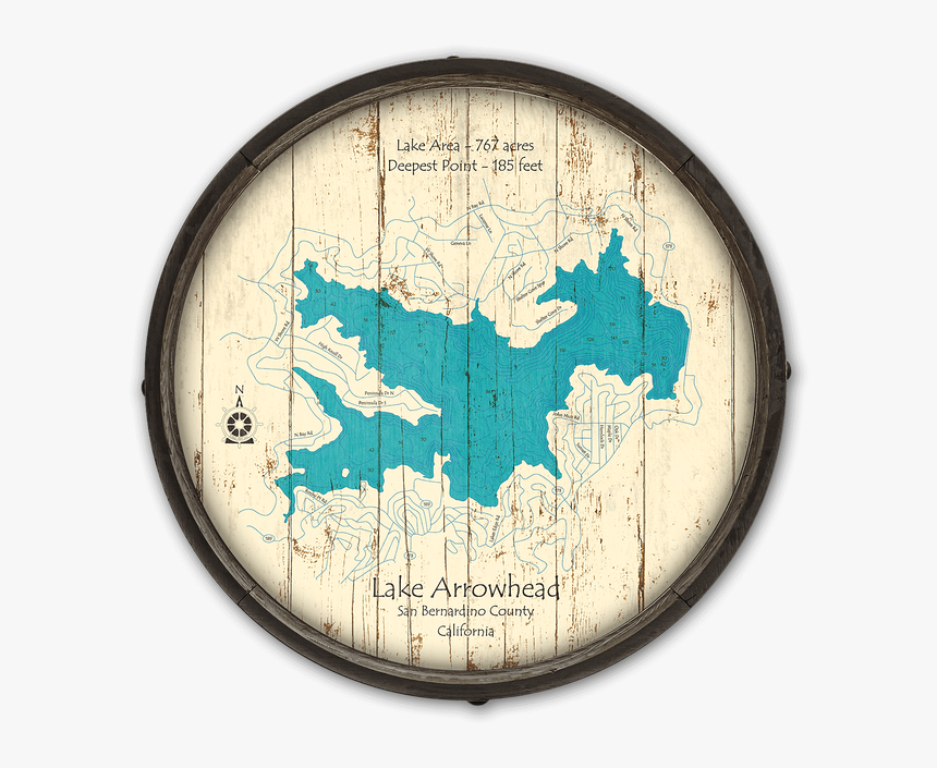 Lake Arrowhead California Map, HD Png Download , Transparent Png Image ...