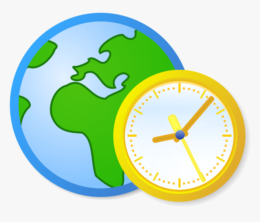 Transparent Clock Vector Png - World Clock Clip Art, Png Download ...