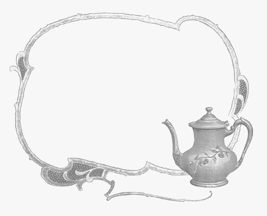 Teapot Border Free Clipart, HD Png Download , Transparent Png Image ...