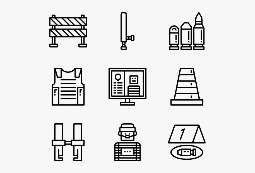 Police - Line Art, HD Png Download , Transparent Png Image - PNGitem