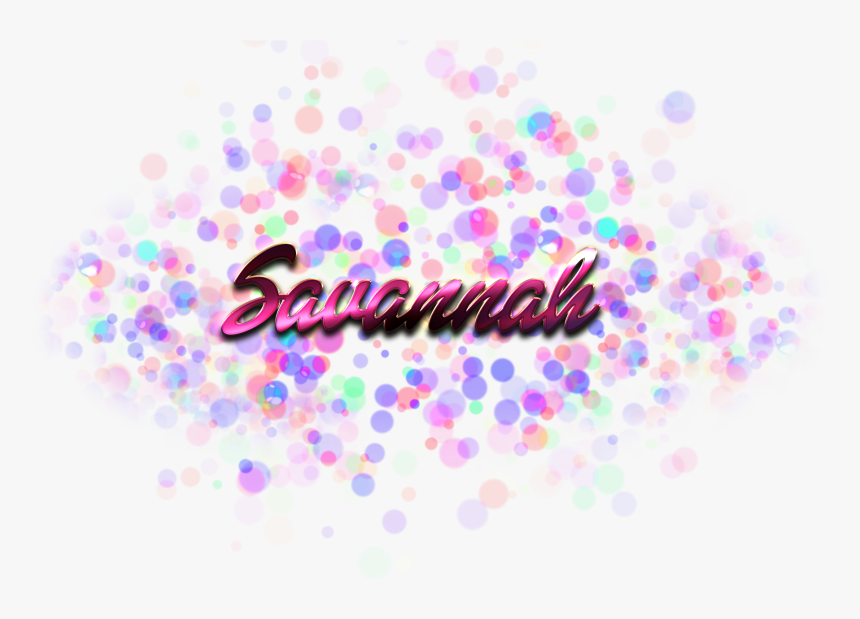 Savannah Name Logo Bokeh Png - Lana Name, Transparent Png , Transparent ...