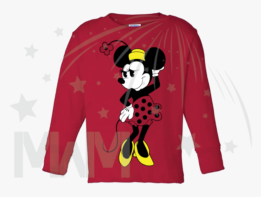 Very Cute Old Style Design Of Minnie Mouse For Toddler - Cartoon, HD ...