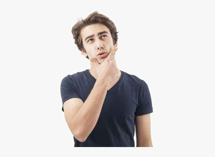Thinking Man Png Background Image - Man Thinking Transparent Background ...