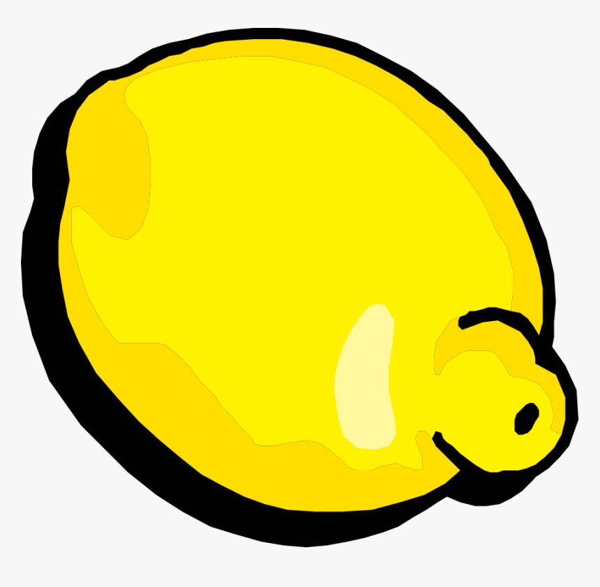 Lemon Svg Clip Arts - Lemon Cartoon No Background, HD Png Download ...