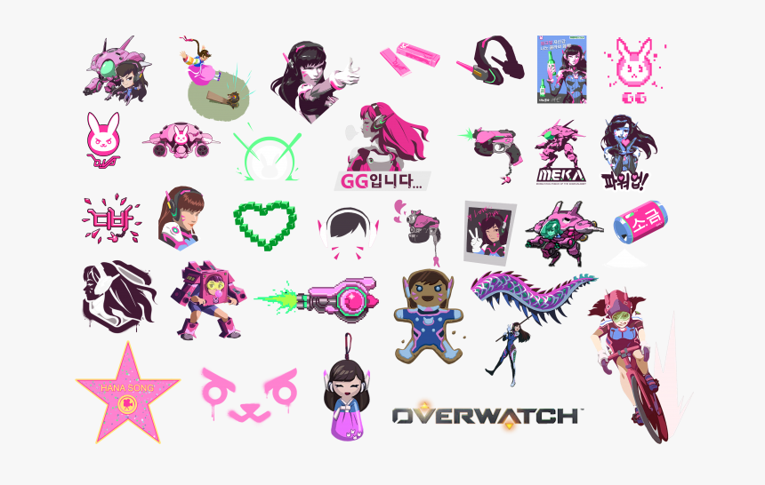 Transparent Overwatch Clipart - D Va Overwatch Graffiti, HD Png ...