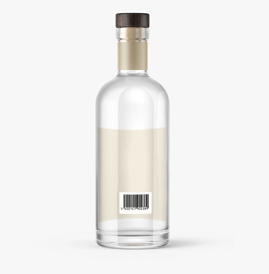 Glass Bottle Barcode Label, HD Png Download , Transparent Png Image ...