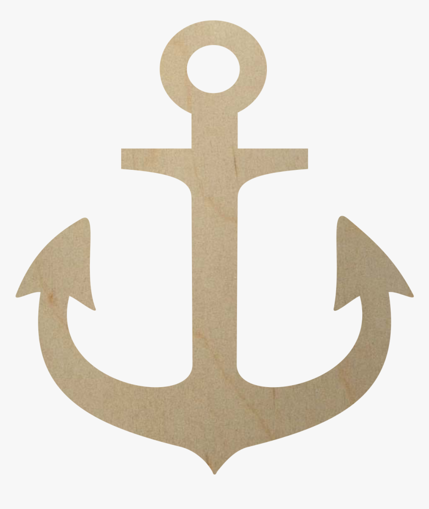 Wooden Anchor Shape Woodencutouts Com - Cross, HD Png Download ...