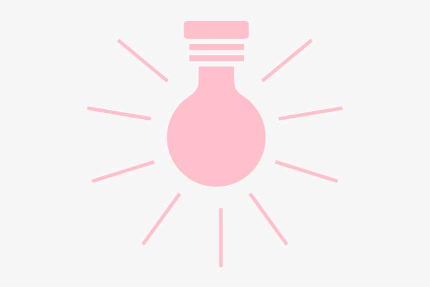 Pink Light Bulb Icon, HD Png Download , Transparent Png Image - PNGitem