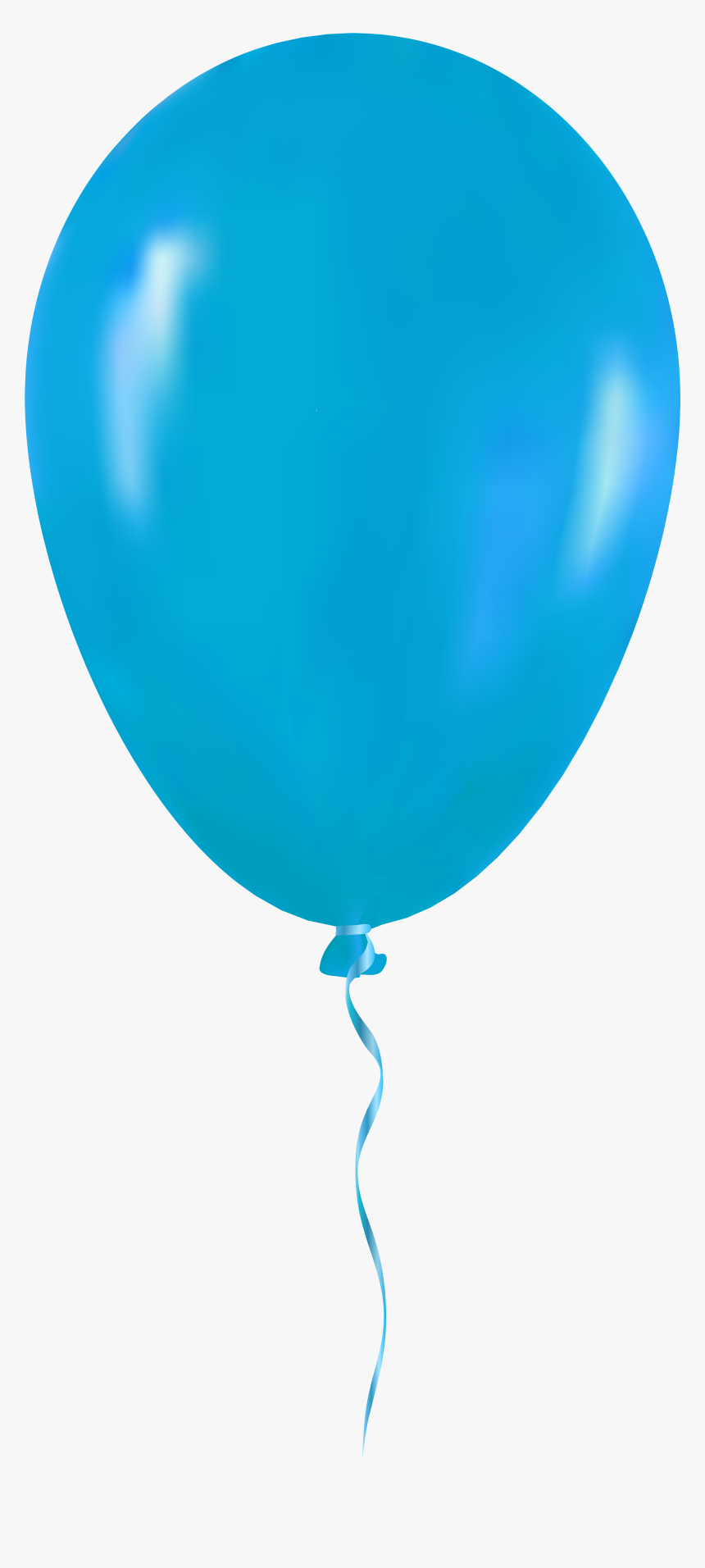 Light Blue Balloon Png Clip Art - Transparent Background Single Balloon ...