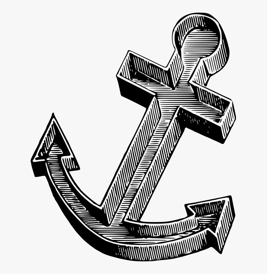 Clipart Anchor Ancla - Drawing, HD Png Download , Transparent Png Image ...