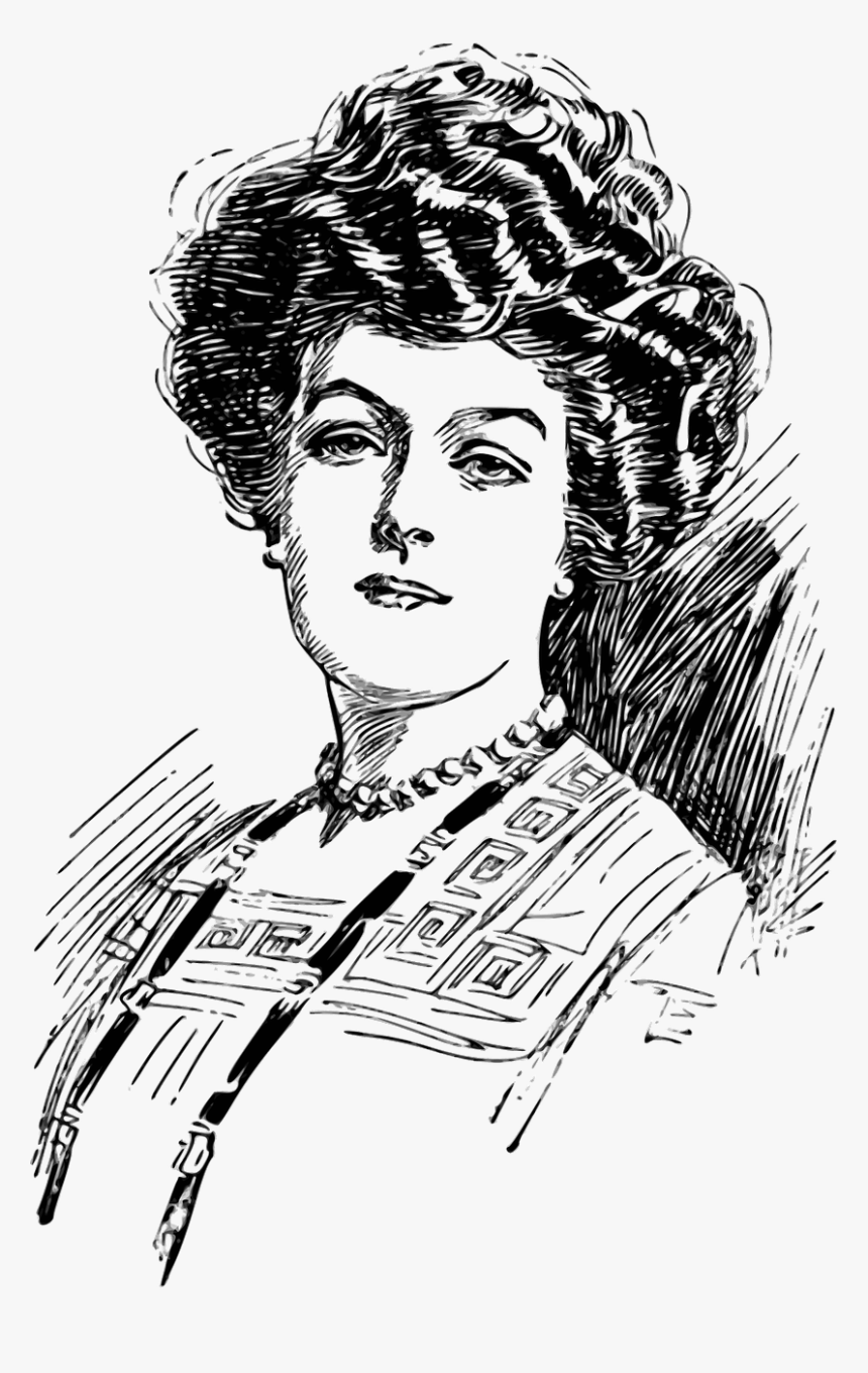 Dama De Epoca Dibujo - Kasia Memy, HD Png Download , Transparent Png ...