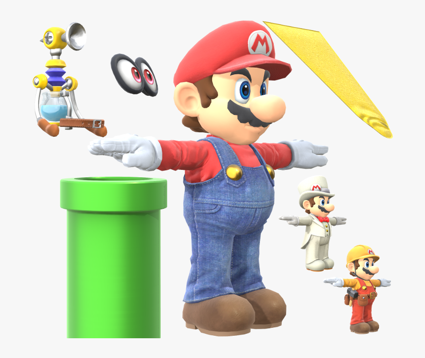 Download Zip Archive - Super Smash Bros Ultimate Mario Model, HD Png ...