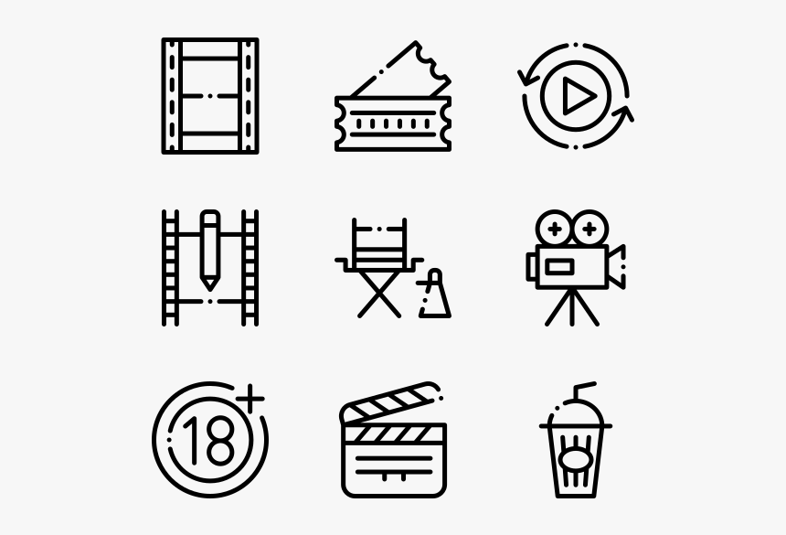 Film Industry - Design Icons Vector, HD Png Download , Transparent Png ...
