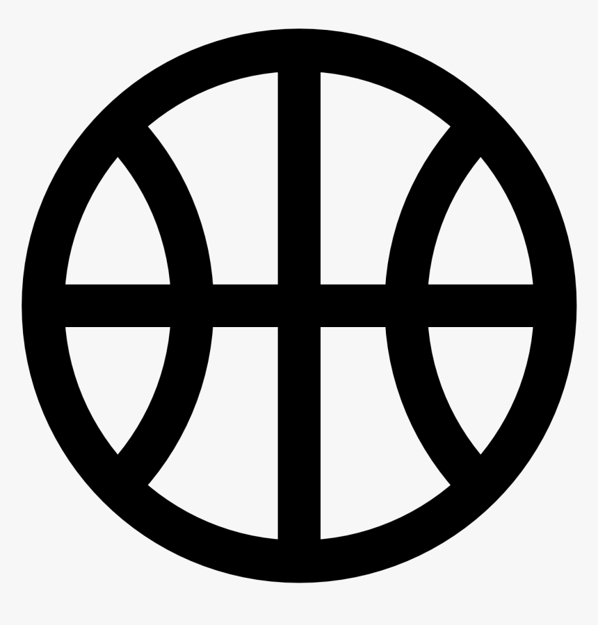 Basketball Icon - Logo Black And White Basketball, HD Png Download ...
