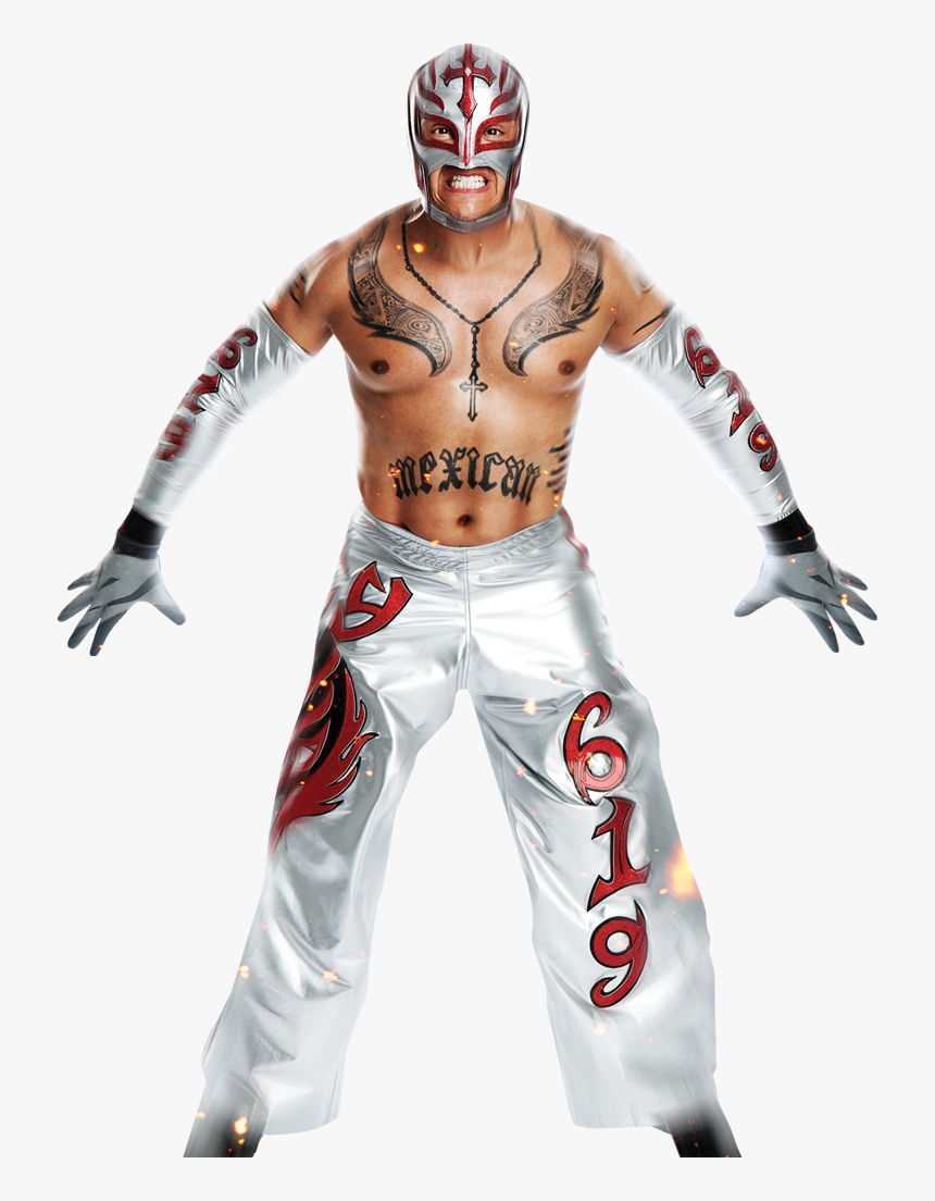 Rey Mysterio Transparent Png - Rey Mysterio All Costumes, Png Download ...