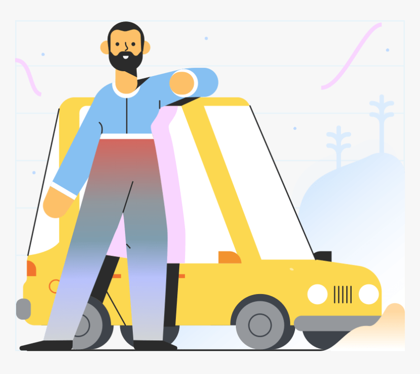 Car Rental Cartoon Png, Transparent Png , Transparent Png Image - PNGitem