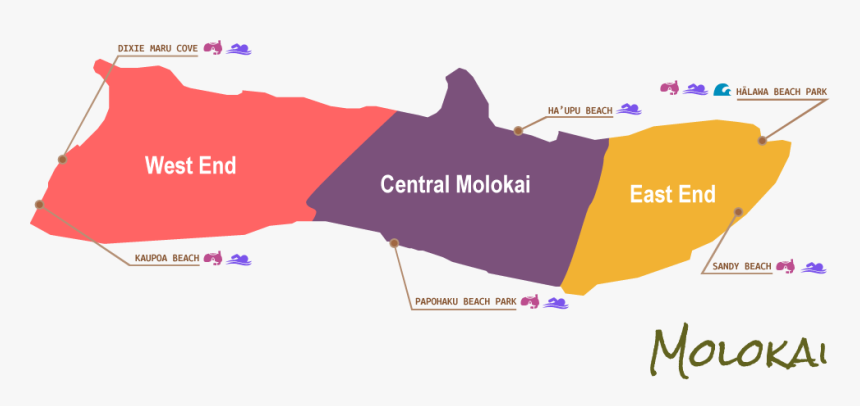 Molokai Hawaii Map, HD Png Download , Transparent Png Image - PNGitem