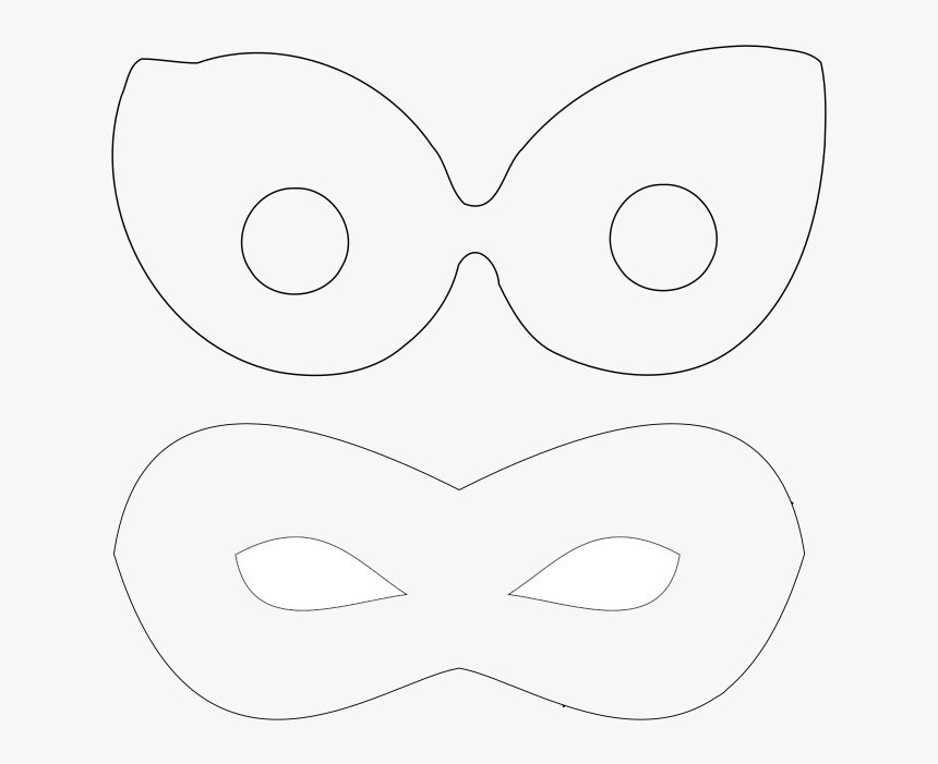 Superhero Mask Coloring Page