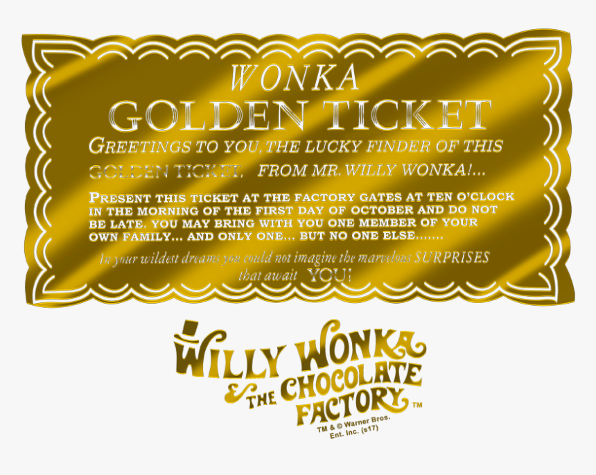 Transparent Golden Ticket Png - Calligraphy, Png Download , Transparent ...