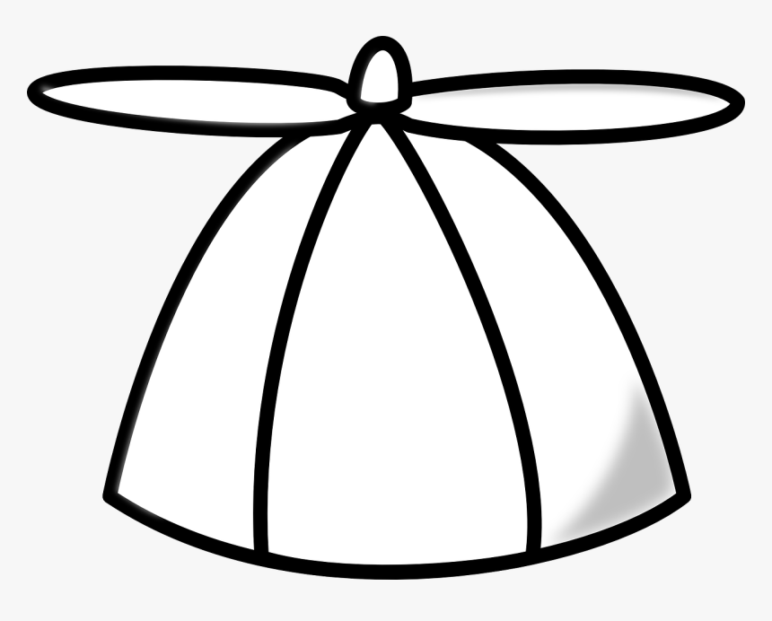 Crazy Hat Black And White, HD Png Download , Transparent Png Image ...