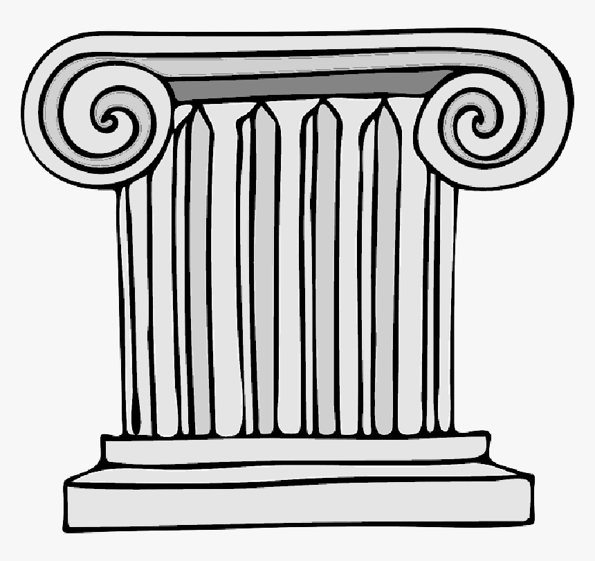 Simple Roman Columns Clip Art