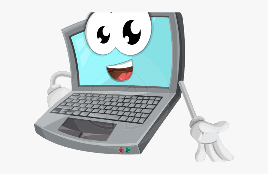Picture Of A Cartoon Computer - Computer Cartoon Png, Transparent Png ...