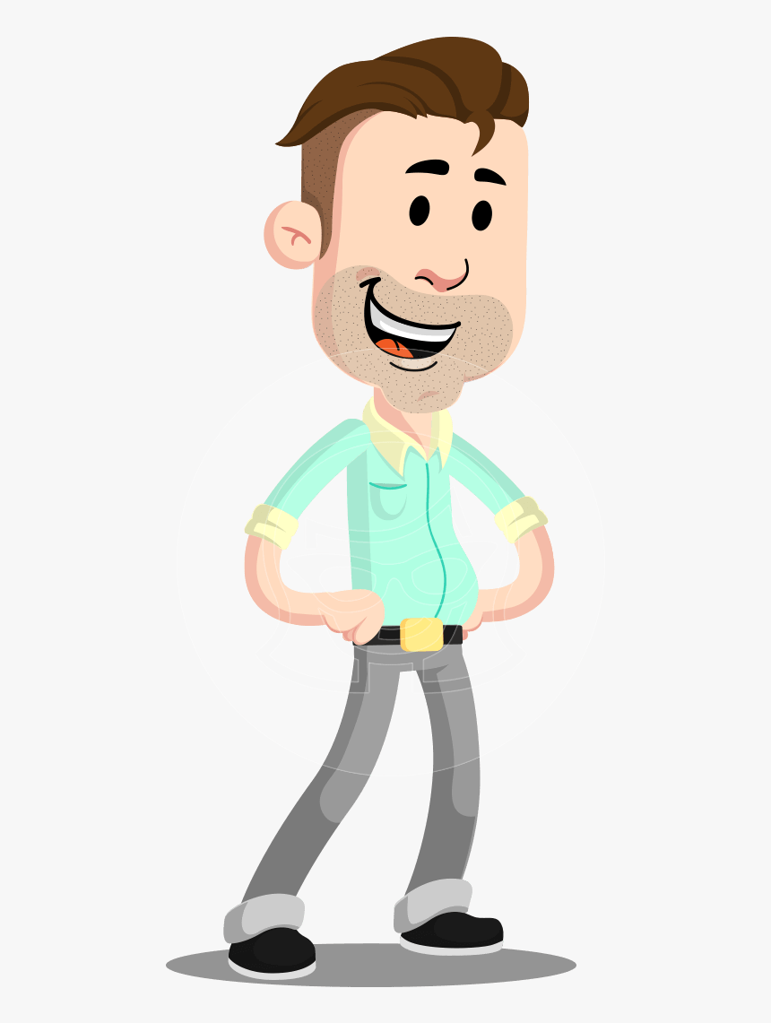 Man With Stubble Beard Cartoon Vector Character Aka - Designer Stubble ...