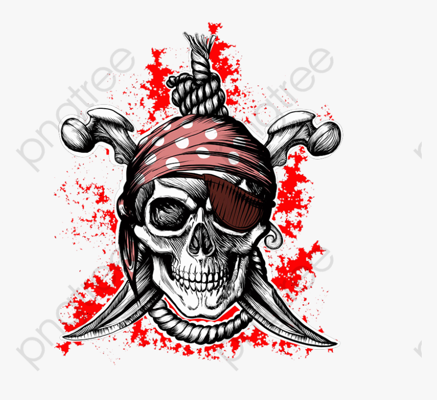 Transparent Pirate Skull Png, Png Download , Transparent Png Image ...