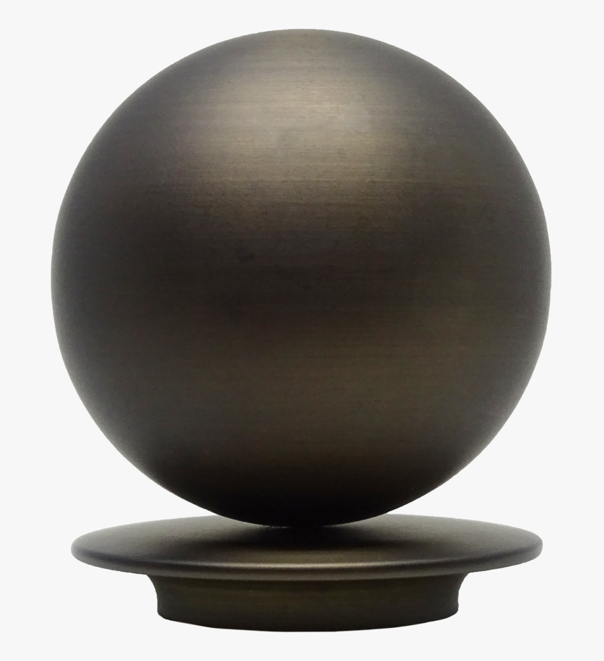 Brushed Bronze 50mm Metal Ball Finial - Sphere, HD Png Download ...