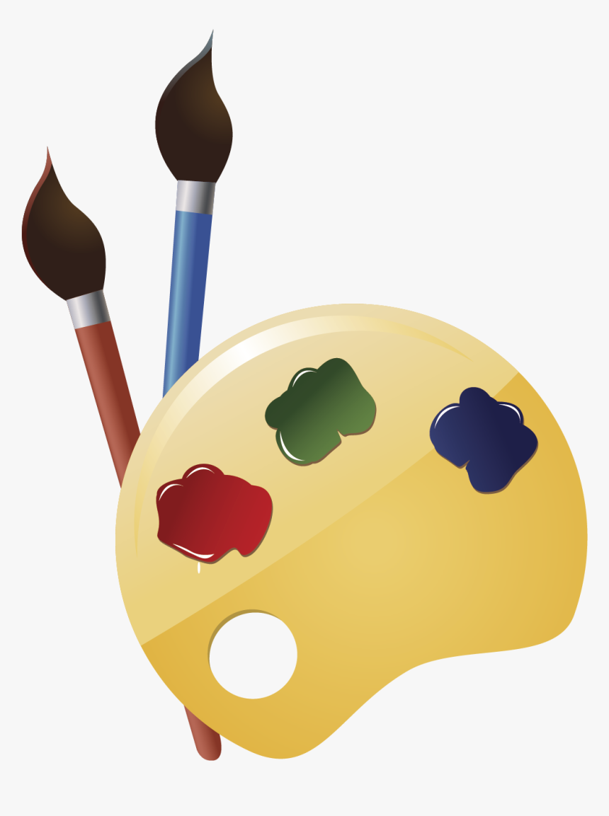 Paintbrush Palette Painting - Transparent Palette Cartoon, HD Png ...
