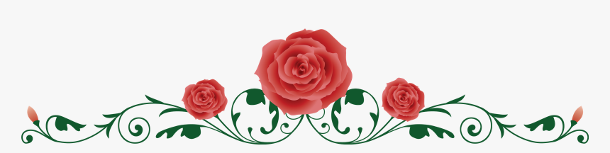 Rose Vine Border - Red Roses Vine Clipart, HD Png Download ...