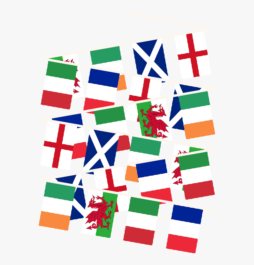 Rugby Six Nations Bunting Title Rugby Six Nations - 6 Nations Flags Png ...