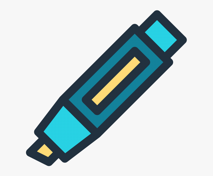 Transparent Highlighter Png - Cartoon Of Highlighter, Png Download ...