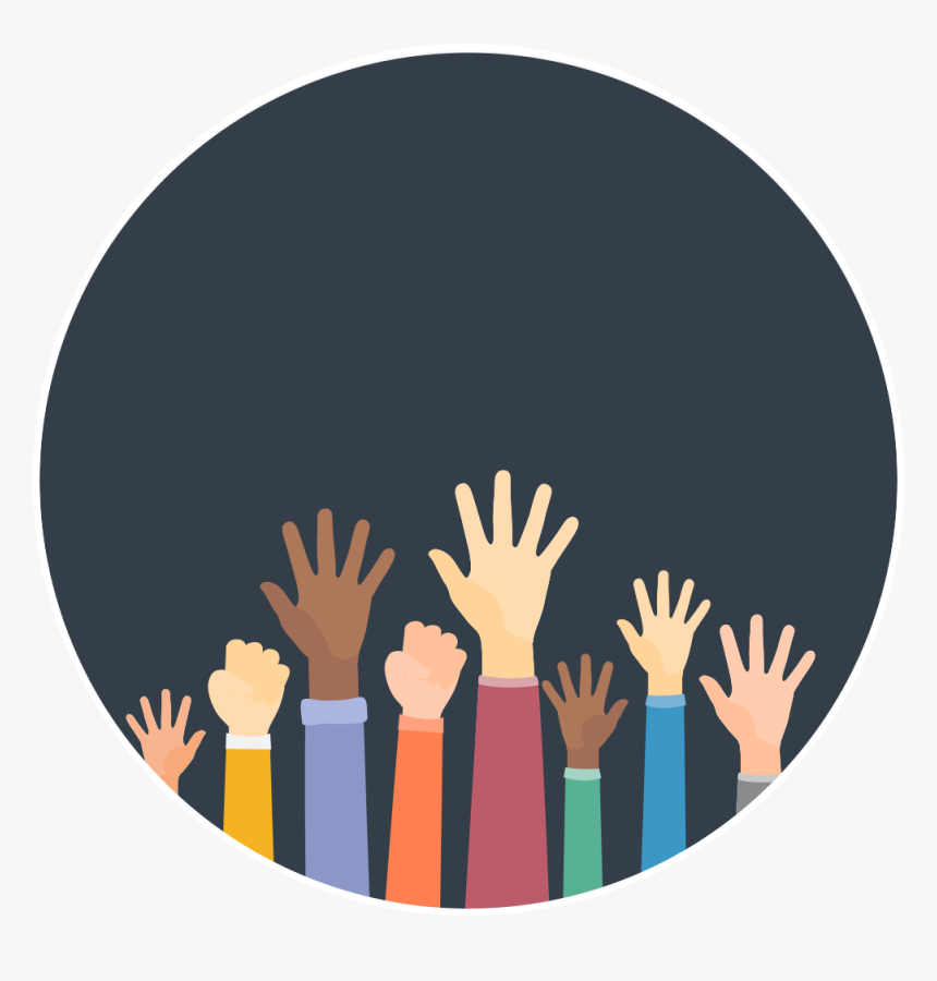 Transparent Raised Hands Png - Raised Hand Circle Png, Png Download ...