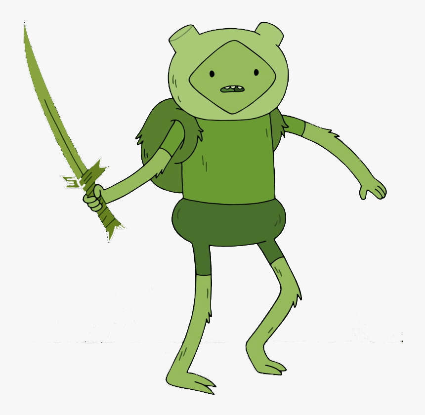 Adventure Time Grass Finn - Green Adventure Time Characters, HD Png ...