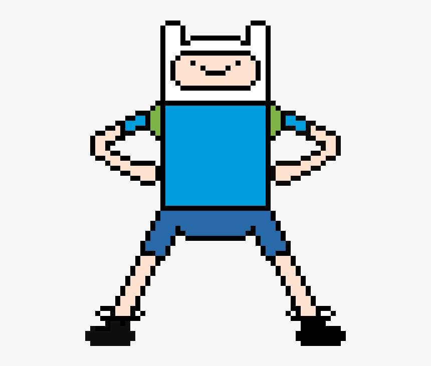 Finn The Human Pixel Art, HD Png Download , Transparent Png Image - PNGitem
