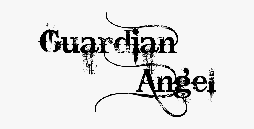 Guardian Angel Schrift, HD Png Download , Transparent Png Image - PNGitem