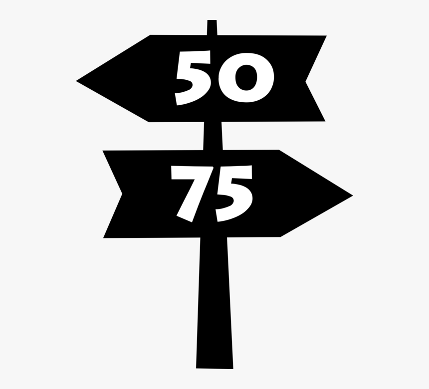 Vector Illustration Of Highway Or Street Signs With - Cross, HD Png ...