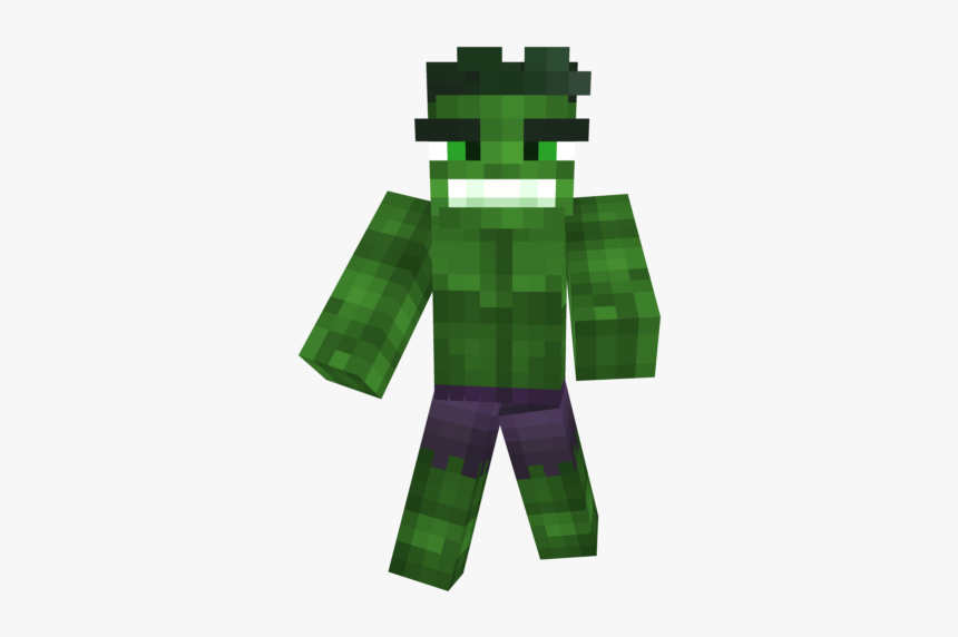 3d Hulk Skin Minecraft, HD Png Download , Transparent Png Image - PNGitem