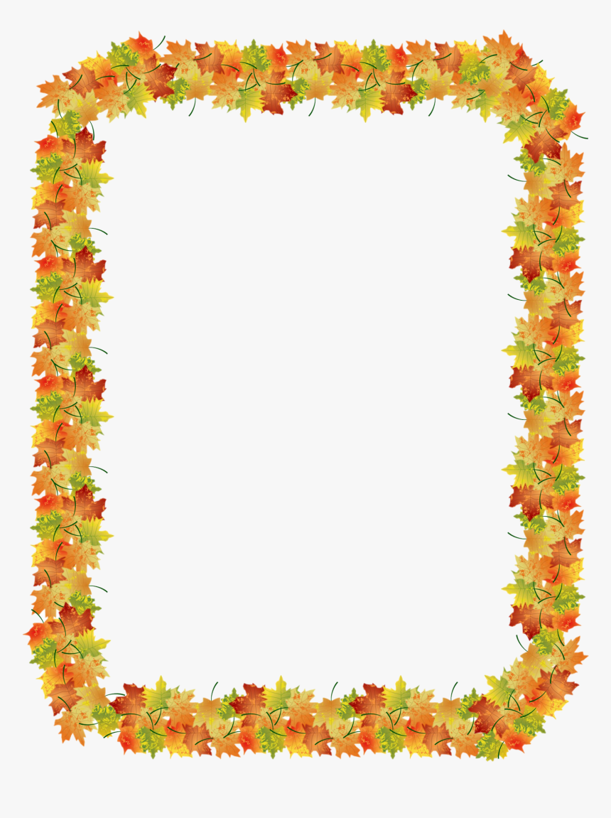 Autumn Border Designs Png Free Images - Border Design Png, Transparent ...