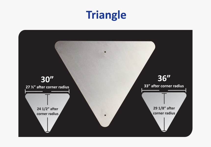 Vulcan Aluminum Triangle Sign Blank - Aluminium Flat Triangle, HD Png ...